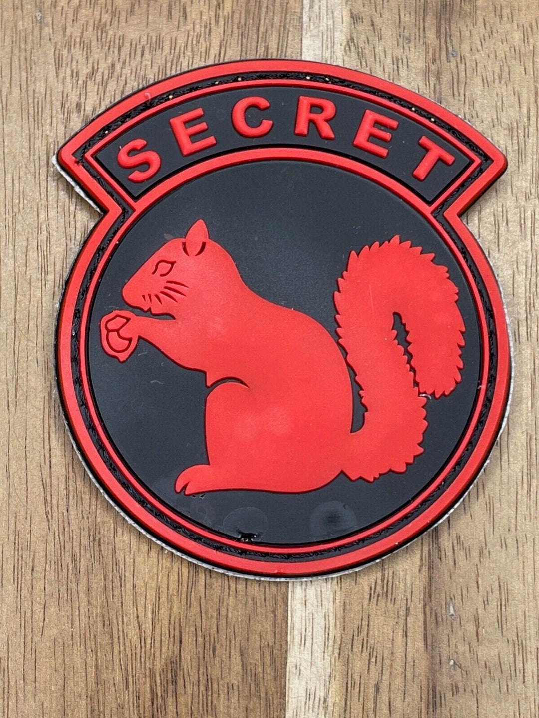 Secret Squirrel PVC Patch Hook Loop Skeleton Tactical Morale Red Clandestine - Etsy