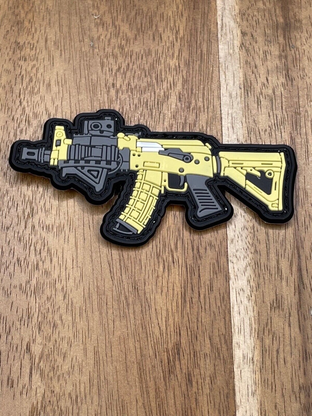 AK47 PVC Patch Hook Loop Airsoft Tactical Morale Assault Rifle Dynamics ...