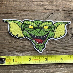 Embroidered Patch Iron on Gremlin Mogadi Chris Columbus Scary - Etsy