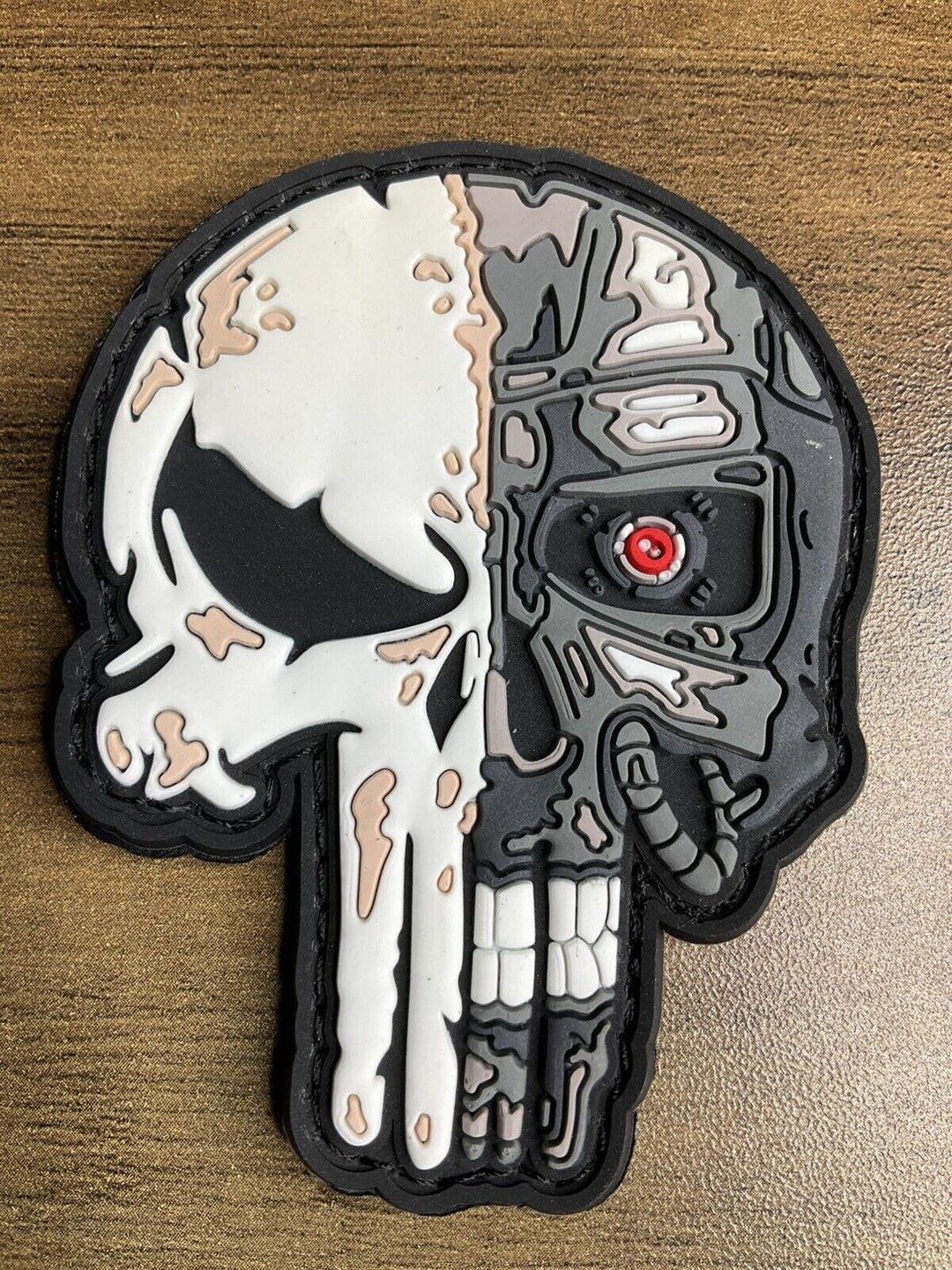 Punisher Terminator Patch Hook Loop Luminous Glow in Dark Morale Patch Rubber - Etsy