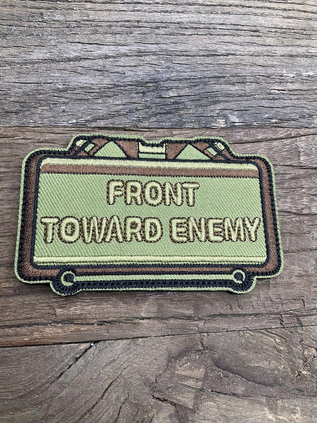 Embroidered Patch Hook Loop Claymore Mine Explosion Military Front Towards Enemy - Etsy