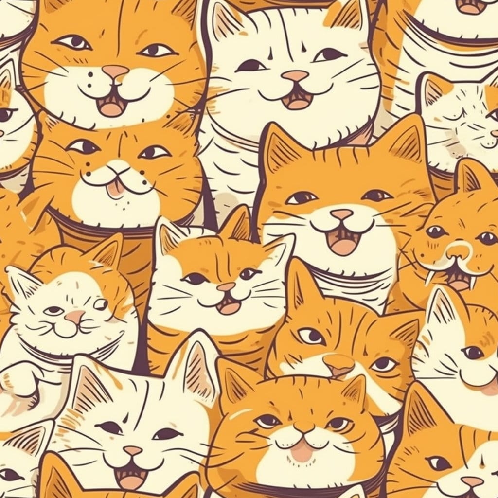 5 Pack of a Cat Patterns - Etsy