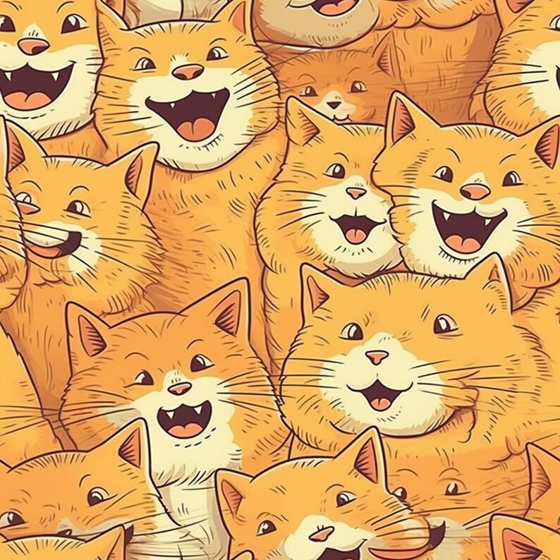 5 Pack of a Cat Patterns - Etsy