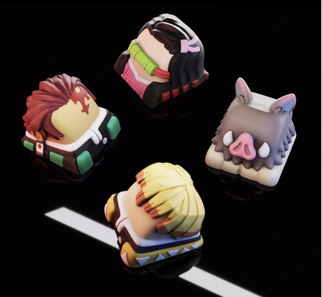 Animation Demon Slayer Keycaps Animation Keycaps Cartoon - Etsy