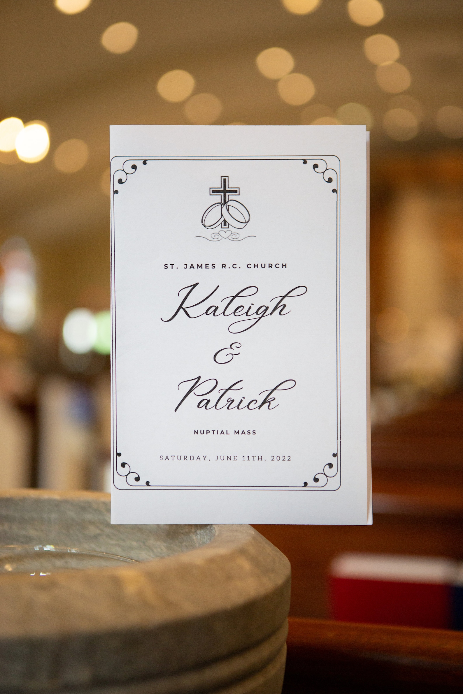 Catholic Wedding Program, Simple Wedding Program, Modern Wedding ...