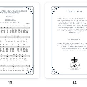 Catholic Wedding Program, Simple Wedding Program, Modern Wedding ...