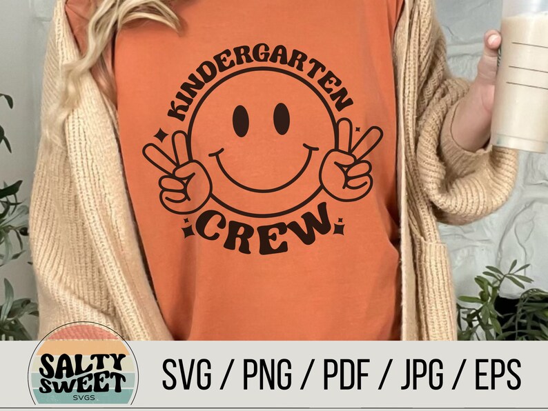 Kindergarten Crew SVG Digital Download Back to School - Etsy