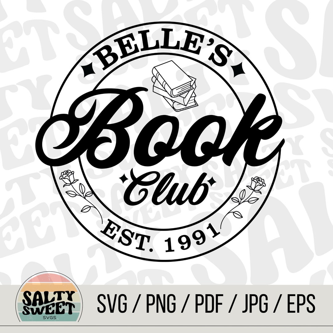 Belles Book Club SVG | Reading Lover Gift | Instant Download - Etsy