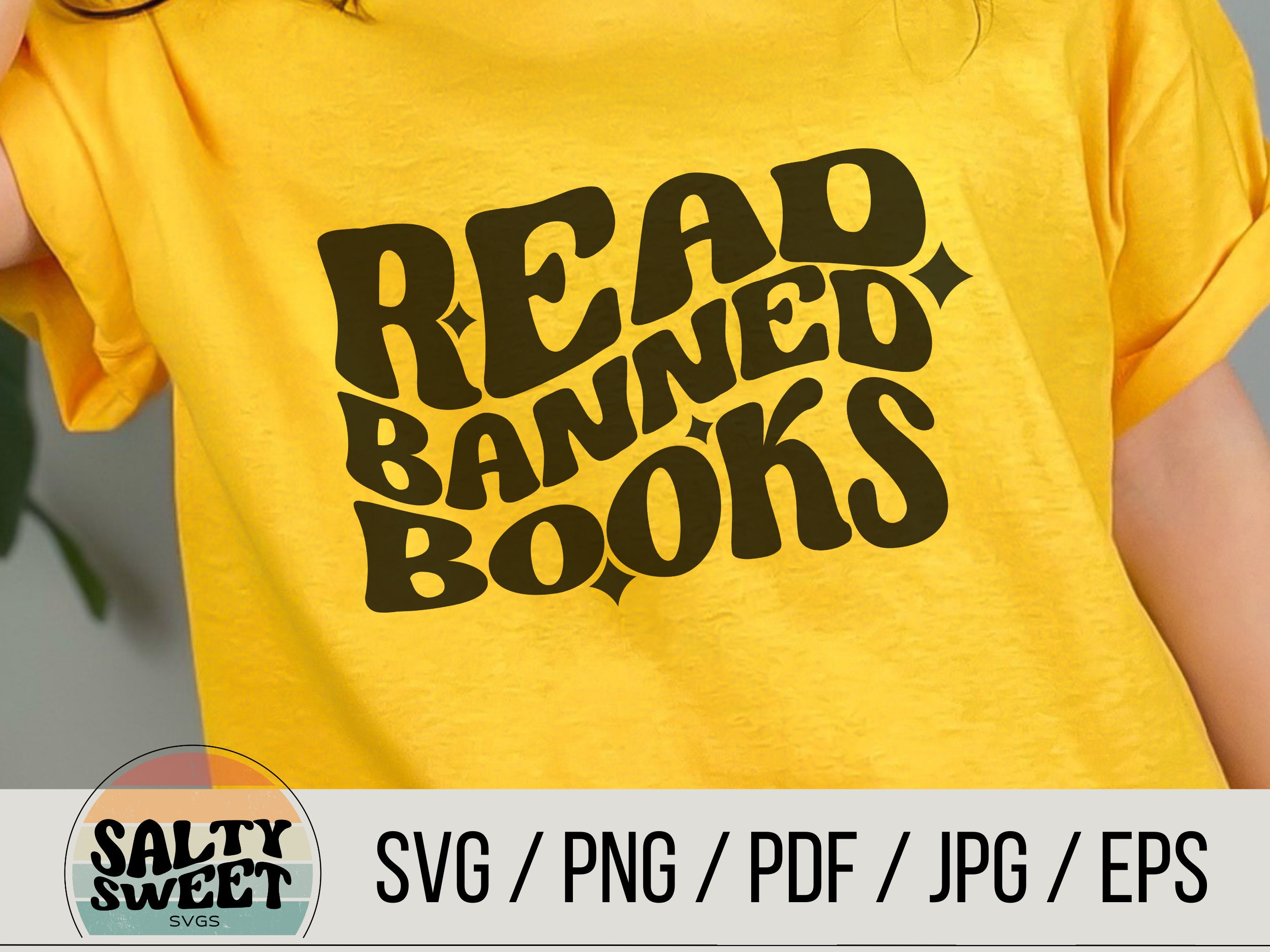 Read Banned Books SVG - Digital Download, Literary Freedom ...