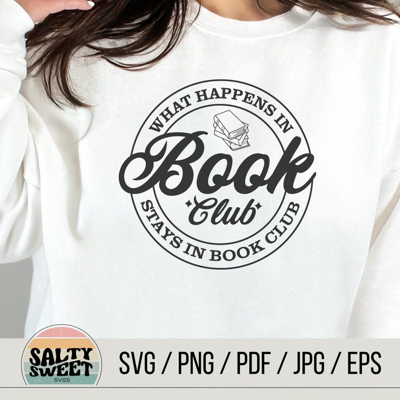 Book Club SVG | Reading Lover Gift (instant Download) - Etsy
