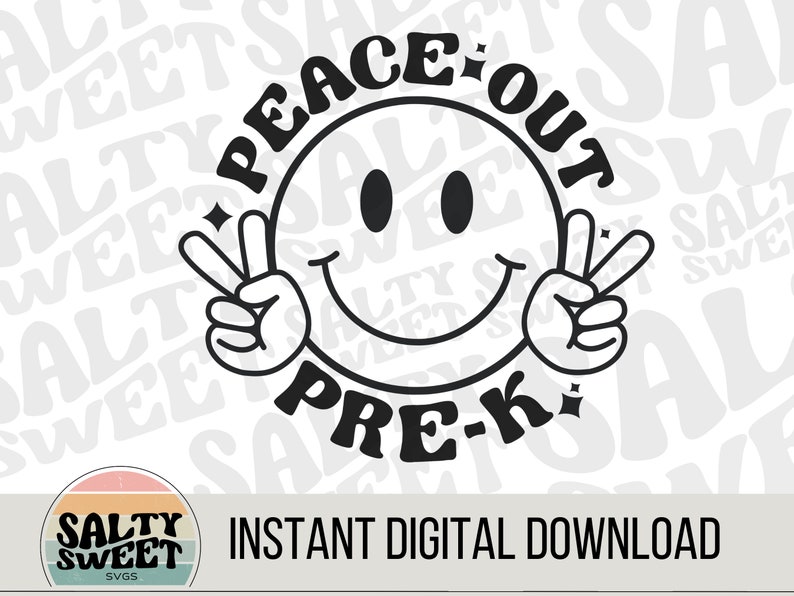 Peace Out Pre-k SVG Graduation Cut File Preschool Grad - Etsy