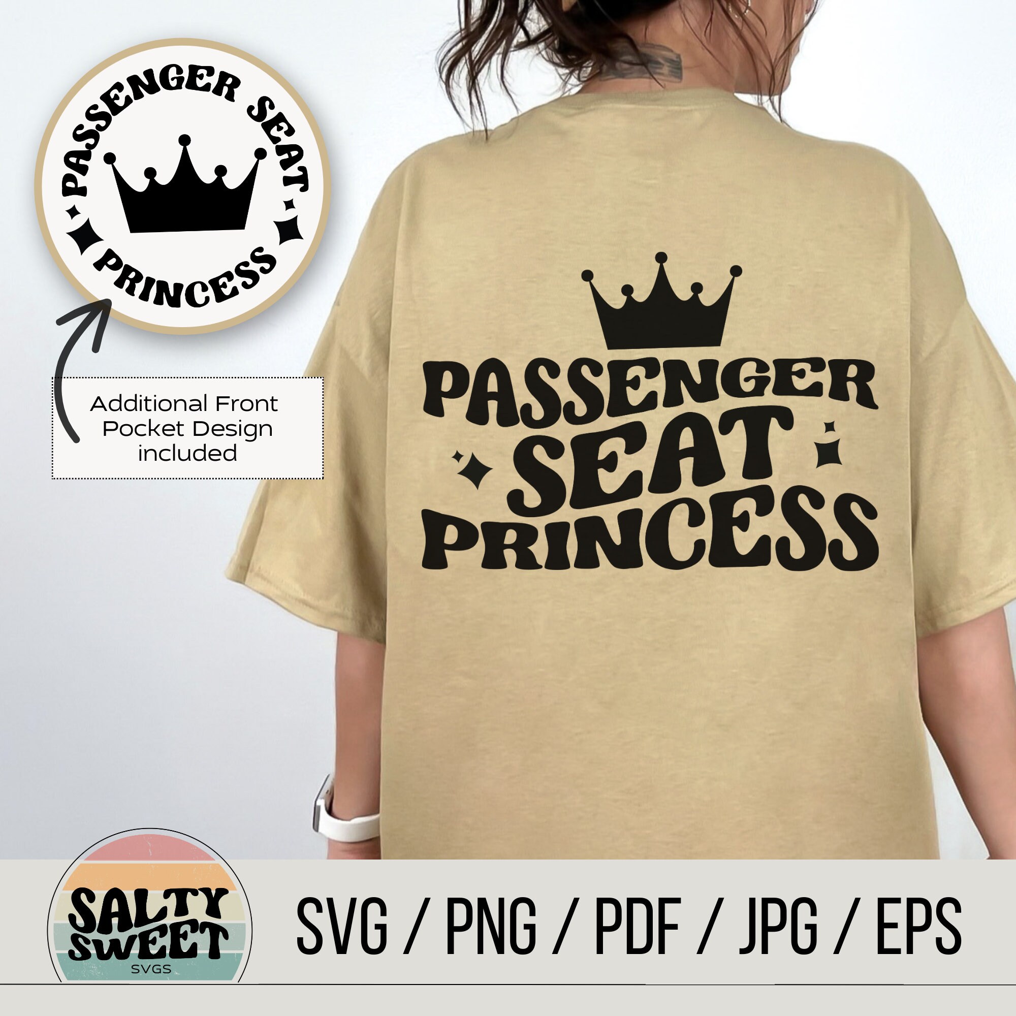 Passenger Seat Princess SVG Girlfiend Gift Car Enthusiast Design ...