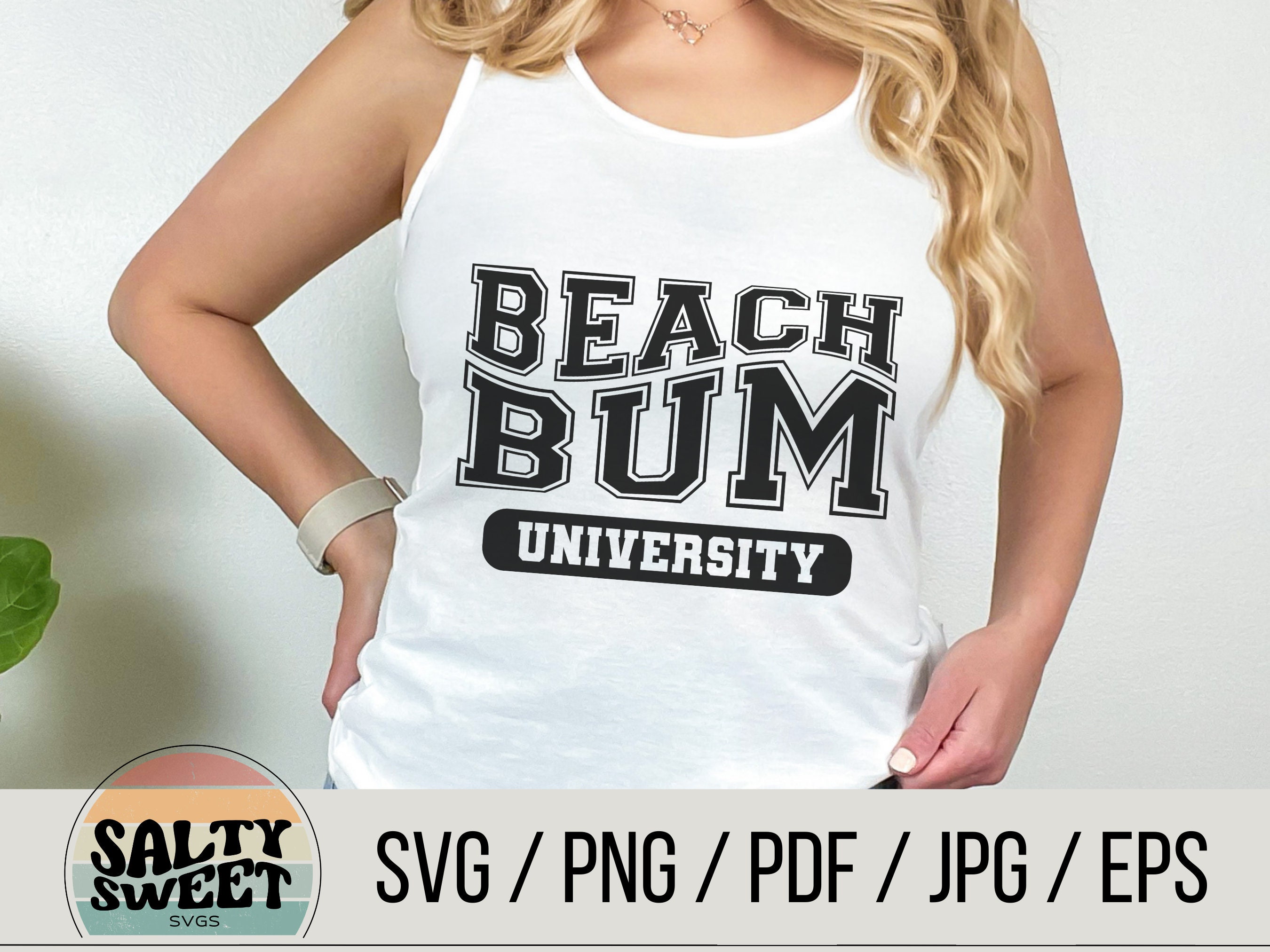 Beach Bum University SVG Perfect for Beach Bums and Ocean Lovers - Etsy