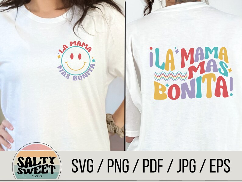 La Mama Más Bonita SVG Spanish Mom Cut File Instant - Etsy Canada