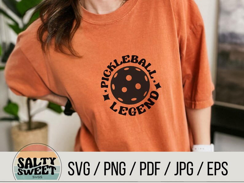 Pickleball Legend SVG | Pickleball Player Gift | Instant Download - Etsy