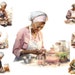 Watercolour Black Woman Bakery Chef Clipart, African American Chef Png ...