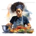 Watercolour Black Woman Chef Clipart, African American Chef Png ...