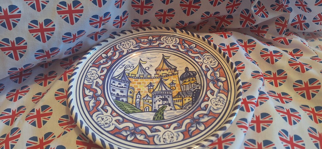 Medieval Castle Copy of Elizabethan Plate From 1600s - Etsy