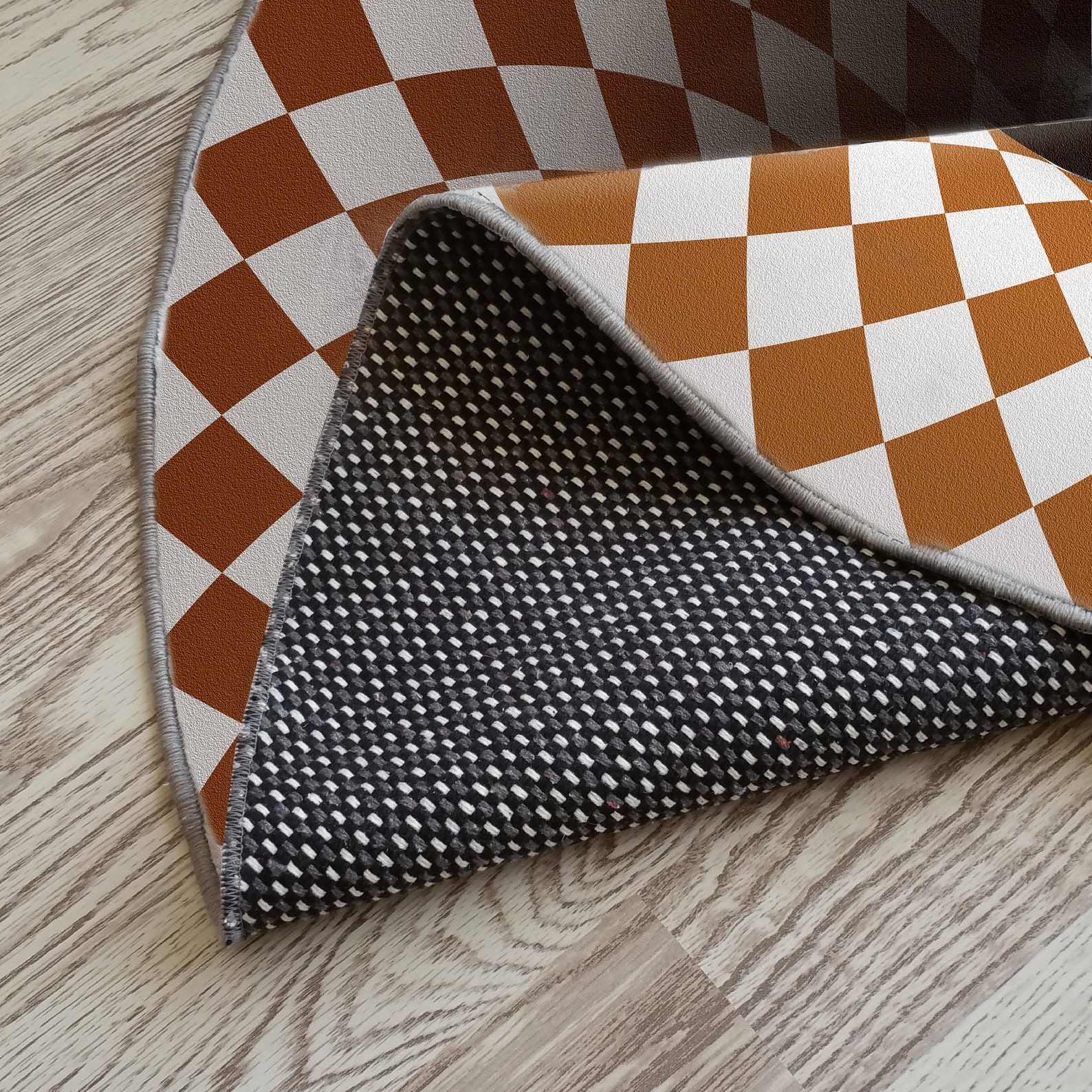 Psychedelic Optical Illusion Rug, Round Vortex Rug, Black and White Rug ...