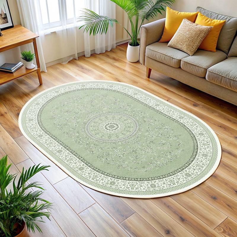 Area Rug With Sage Green - Etsy