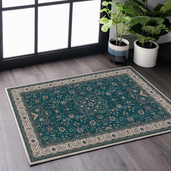 Dark Green Rug - Etsy