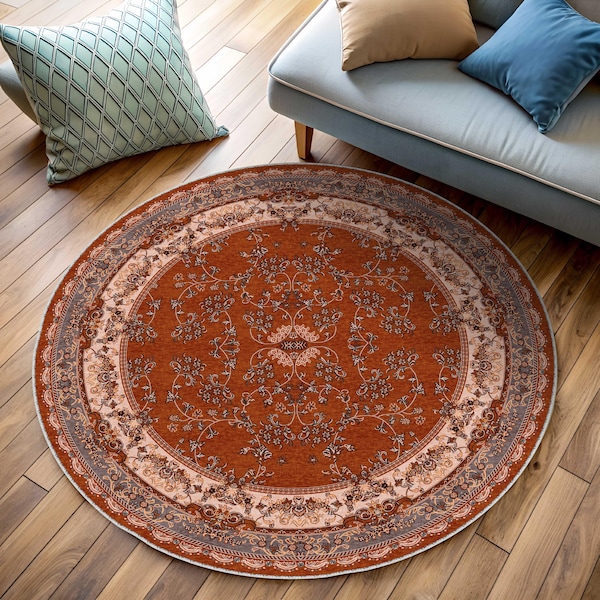 Oushak Rug Circular - Etsy