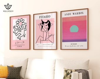 Van Gogh Print, Gallery Wall Art Set of 3 Prints, Picasso Print ...