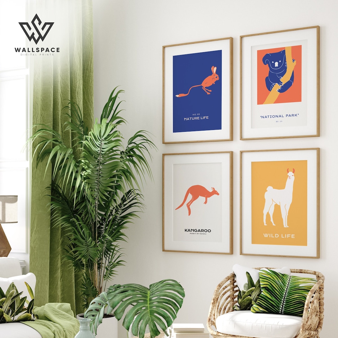 Wildlife Wall Art, Gallery Wall Art Set of 3 Prints, Animal Print ...