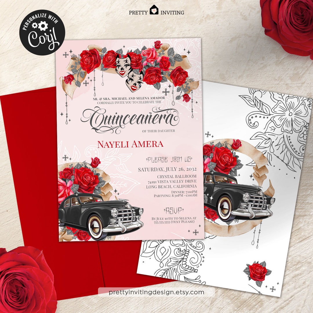 Oldies Lowrider, Pachuco Quinceanera, Redrose, Chicana, Classic Car ...