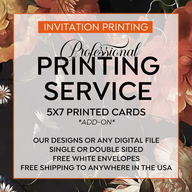PROFESSIONAL PRINTING SERVICE - Invitation Card Printing, Print My ...
