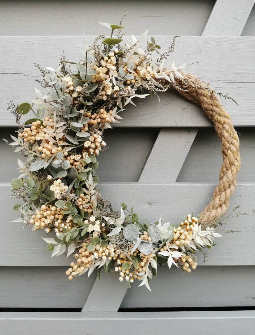 Flower Hoop on Jute Ring - Etsy