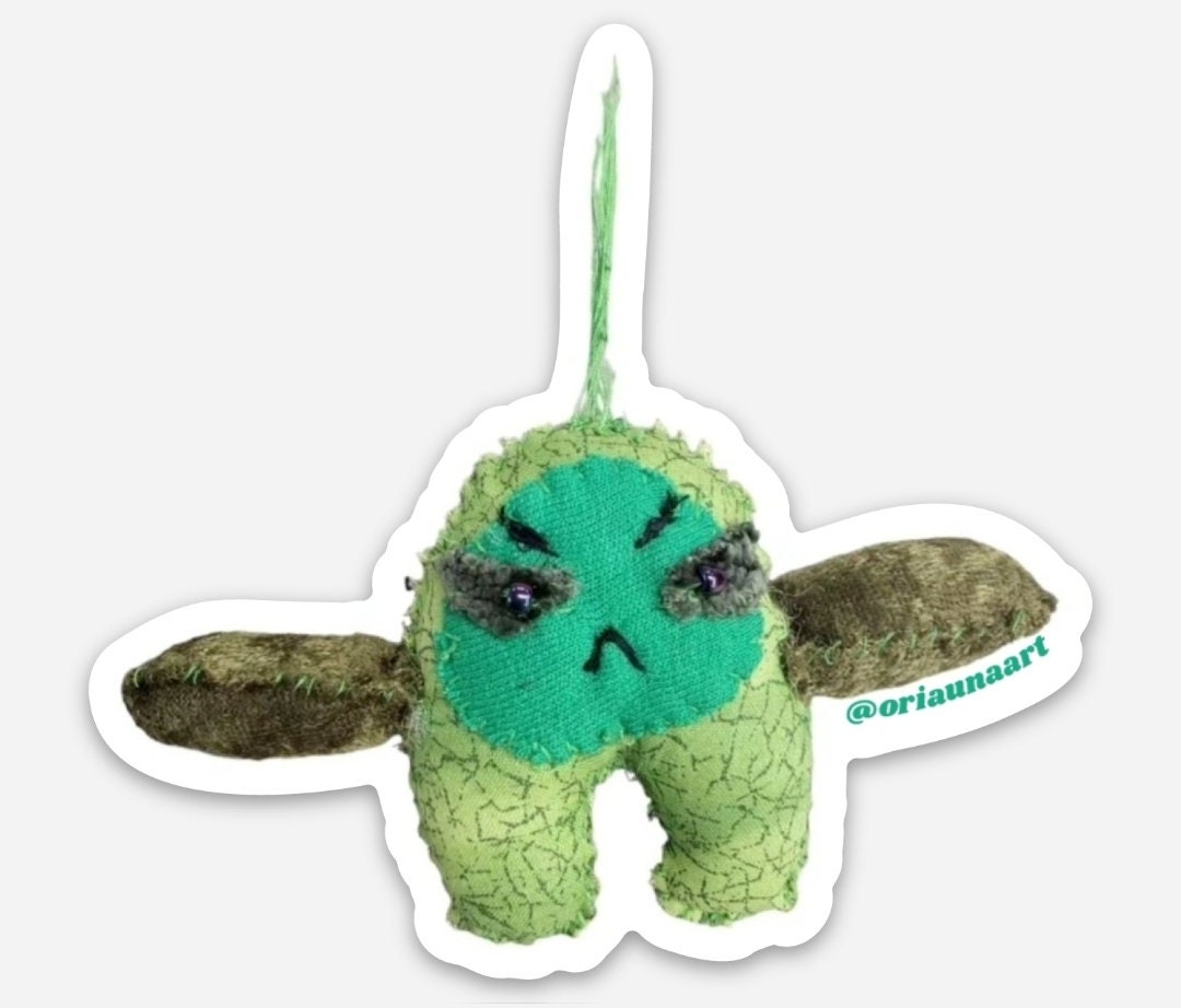 Baby Petunia Moss Man Puppet Sticker Matte Sticker - Etsy