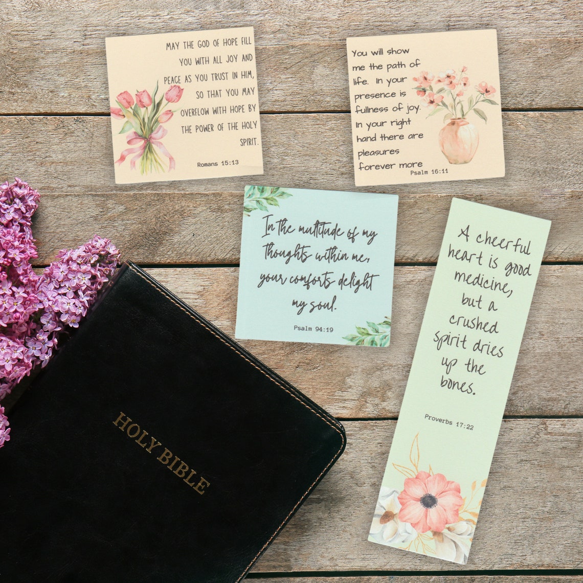 Printable Scripture Cards, Printable Bible Verse Cards About Joy ...