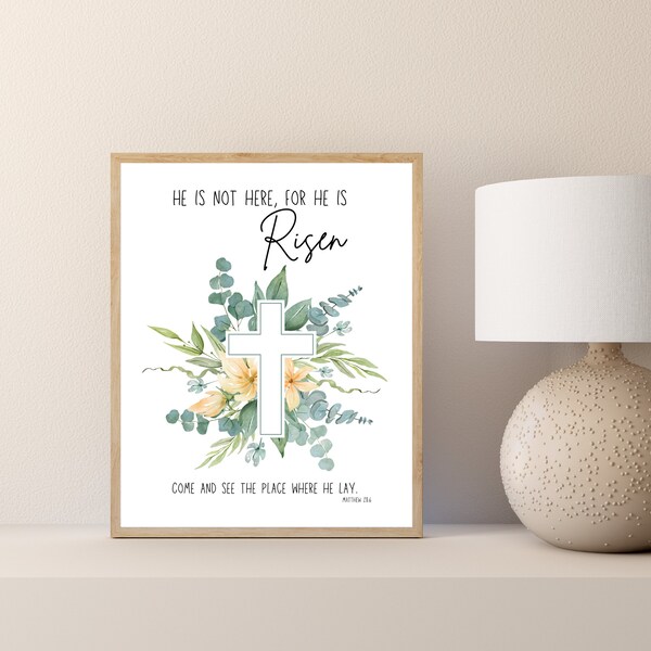 He is Risen Banner - Etsy