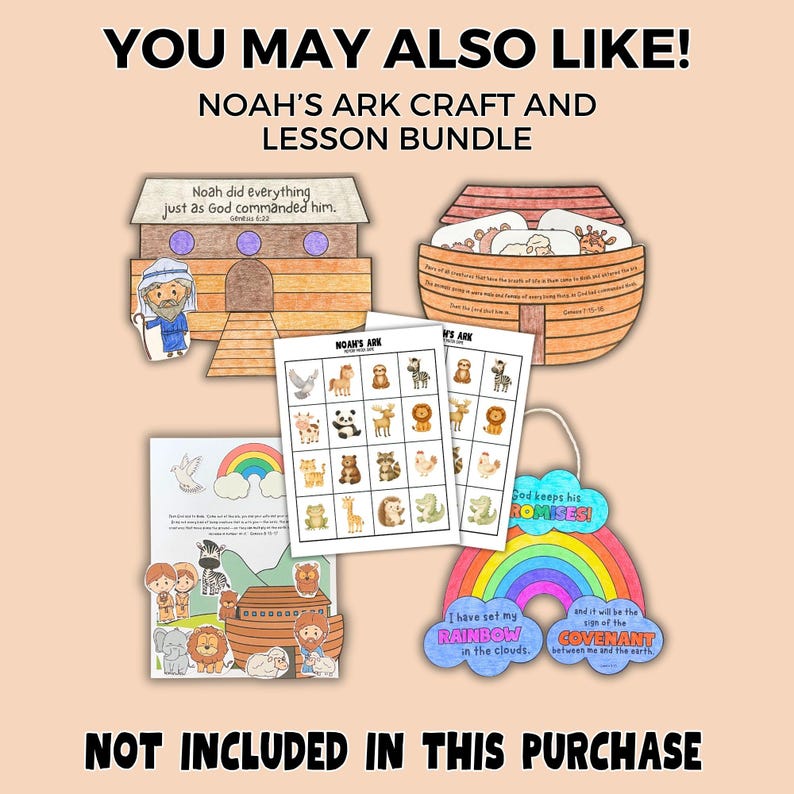 Fall Bible Craft Bundle, Printable Thanksgiving Crafts for Kids ...