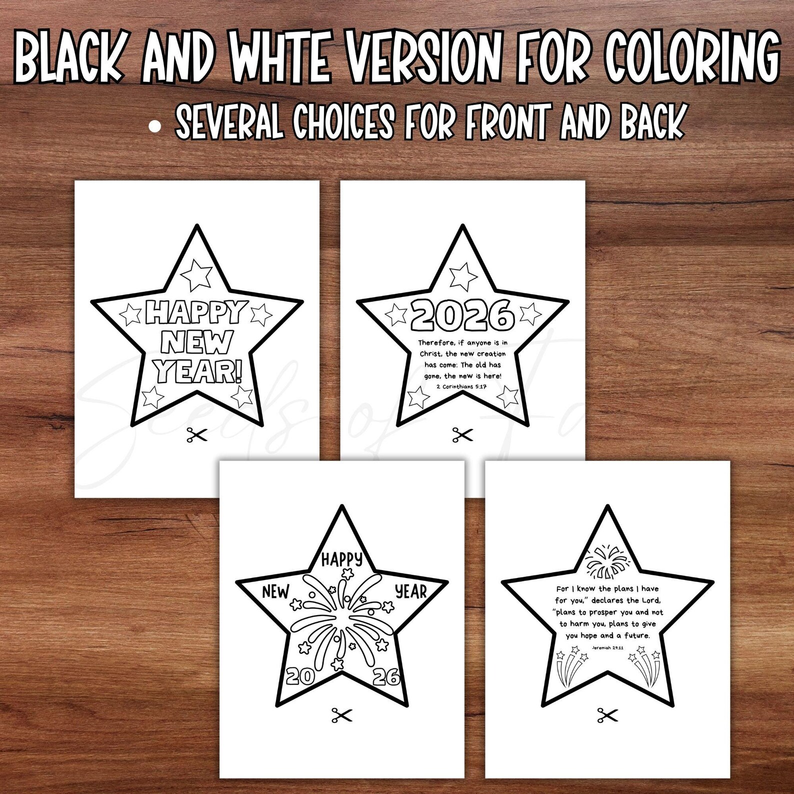 New Years 2026 Bible Craft, Religious New Year Sunday School Lesson ...