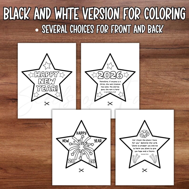 New Years 2026 Bible Craft, Religious New Year Sunday School Lesson ...