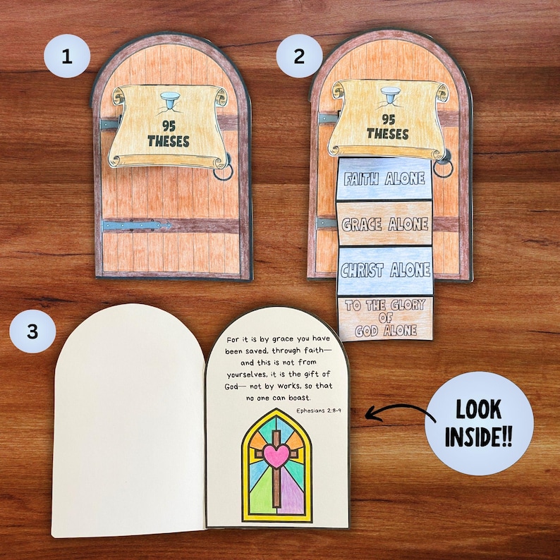 Reformation Day Sunday School Activity, Five Solas Martin Luther 95 ...