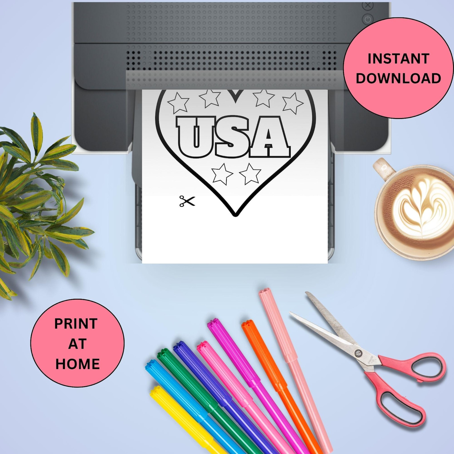 4th of July Bible Coloring Craft, Sunday School Homeschool Independence ...