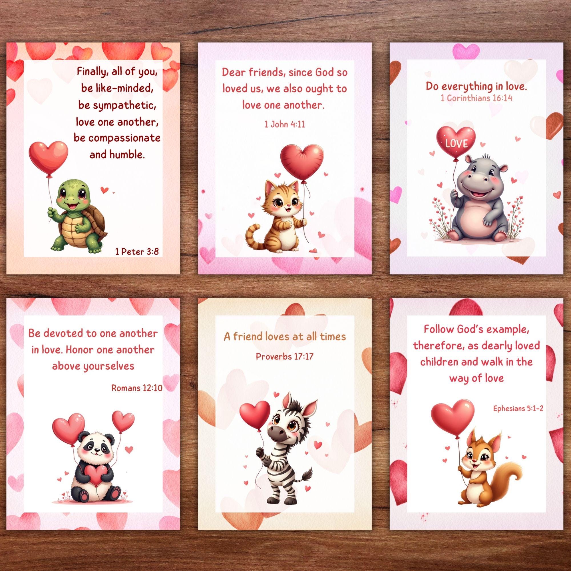 Christian Valentines Day Classroom Cards, Bible Verse Valentines Day ...