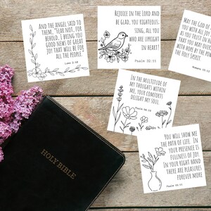 Scripture Cards Printable, Bible Verse Journal Cards About Joy ...