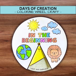 Days of Creation Bible Story Printables Bundle, Sunday School ...