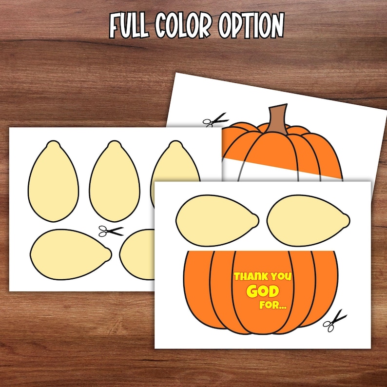 Thanksgiving Pumpkin Craft, Sunday School Give Thanks Activity ...