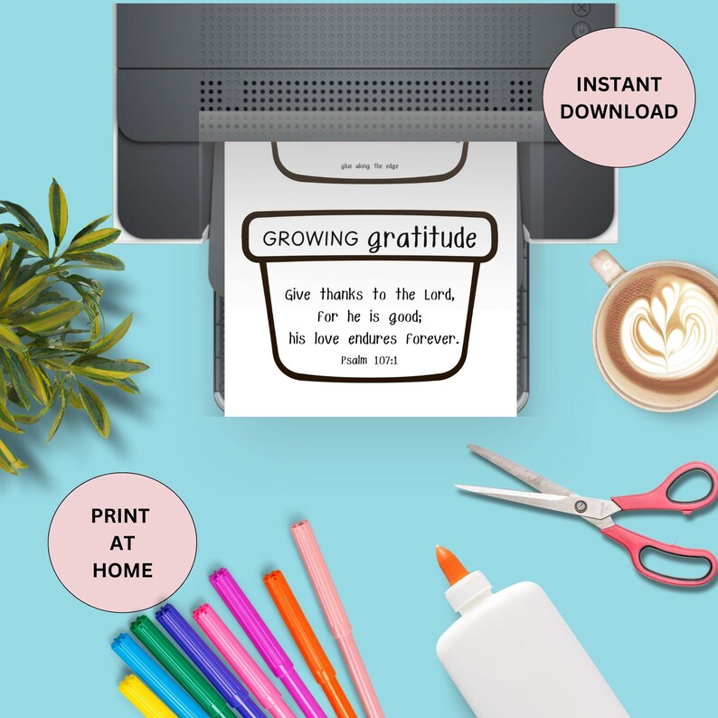 Give Thanks to the Lord Bible Verse Coloring Craft for Kids, Sunday ...