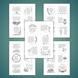 Scripture Cards Printable, Bible Verse Journal Cards About Joy ...