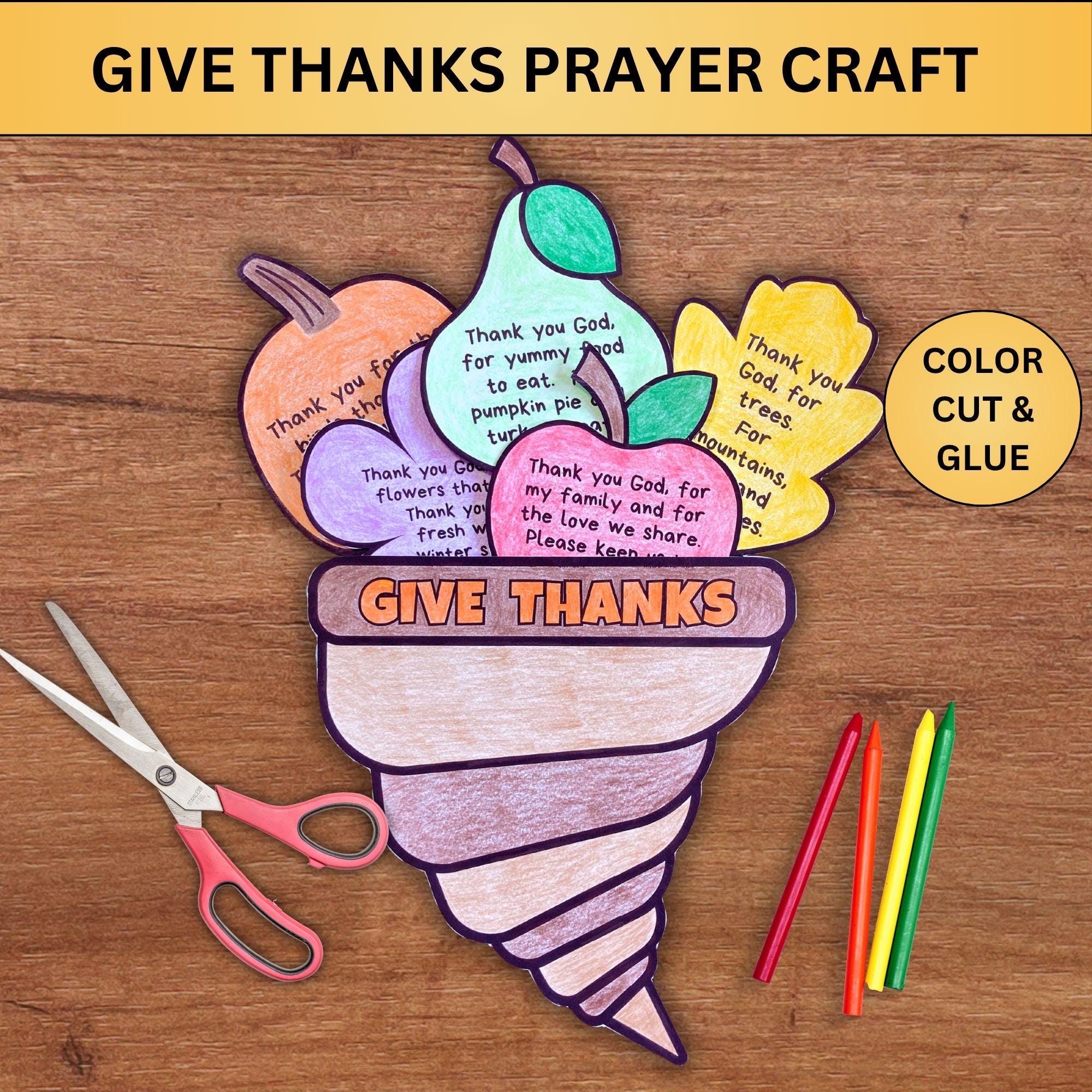 Fall Bible Craft Bundle, Printable Thanksgiving Crafts for Kids ...