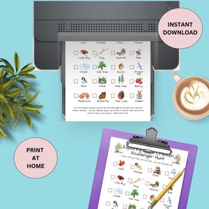 Scavenger Hunt Nature Walk KJV Bible Lesson for Kids, Exploring Gods ...