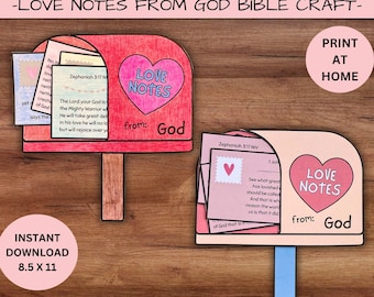 Christian Valentine’s Day Craft, Sunday School Bible Craft, Religious ...