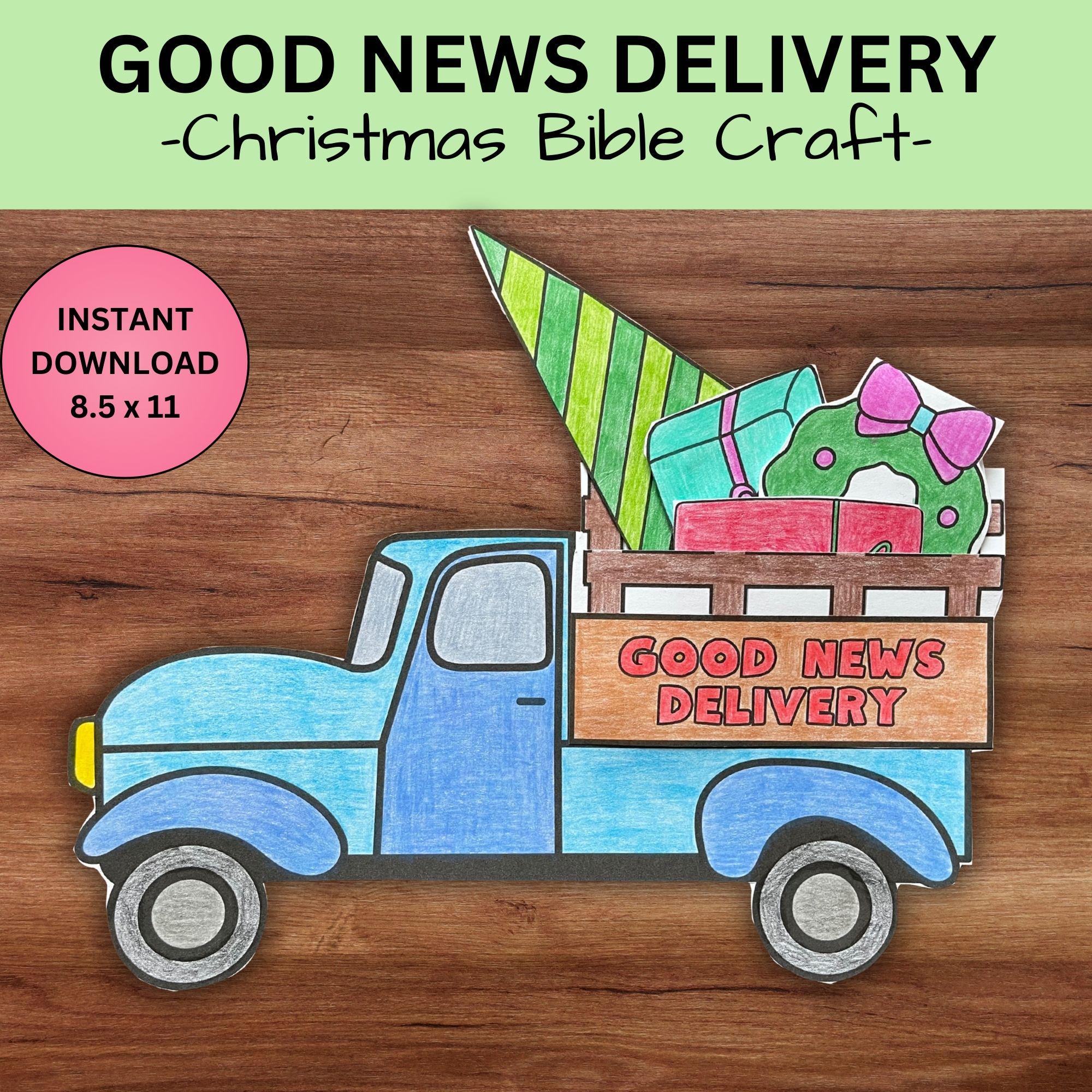 Christmas Bible Story Craft, Christian Religious Nativity Advent Luke 2 ...