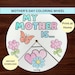 Mother's Day Coloring Wheel Printable Activity, Preschool Kindergarten ...